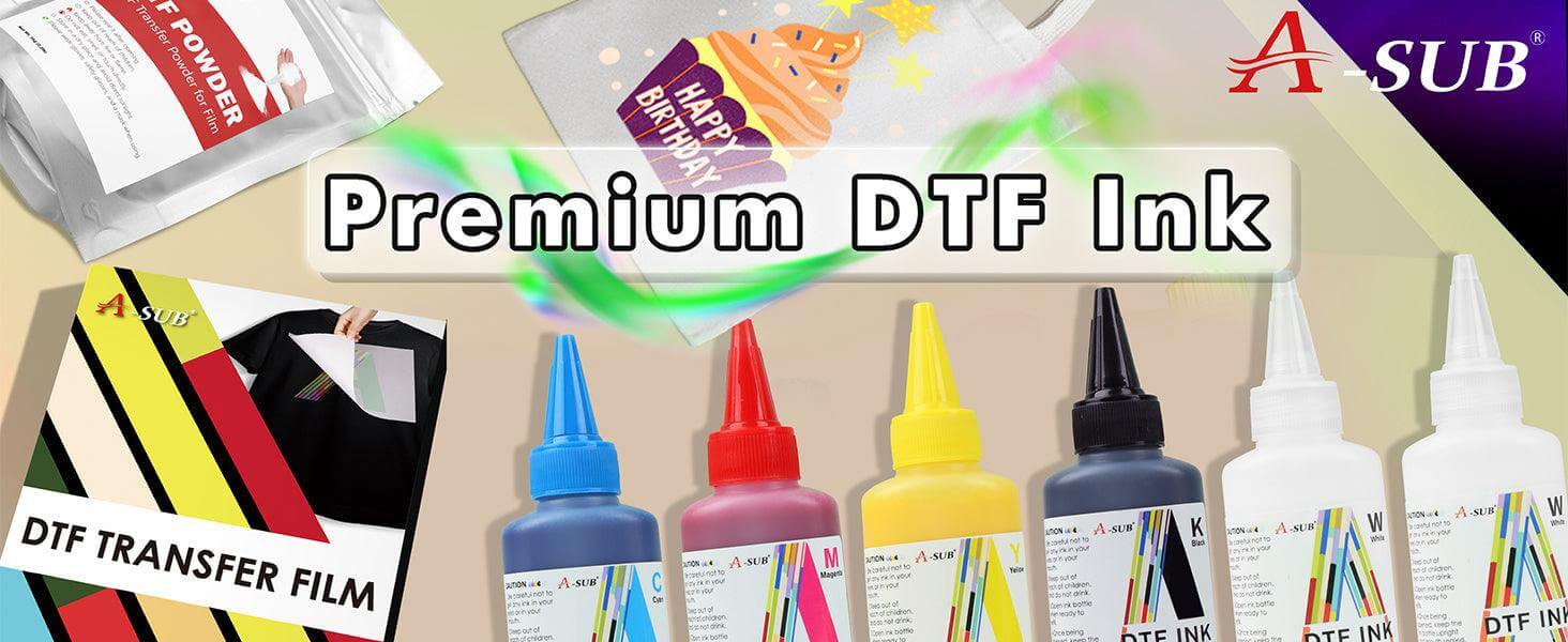 A-SUB DTF Ink – Vibrant Colors & High Durability for DTF Printing