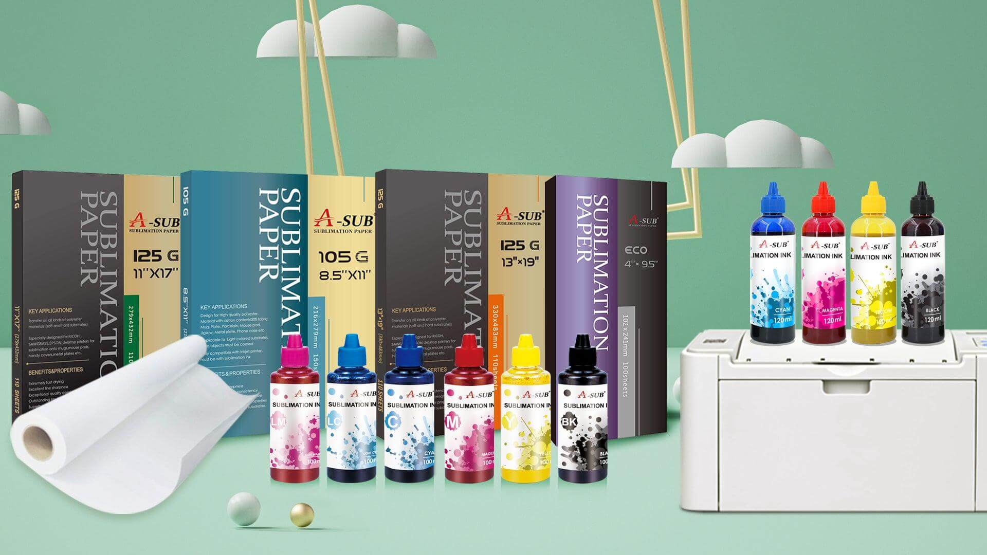 Sublimation Paper Supplies – A-SUB® Premium Transfers
