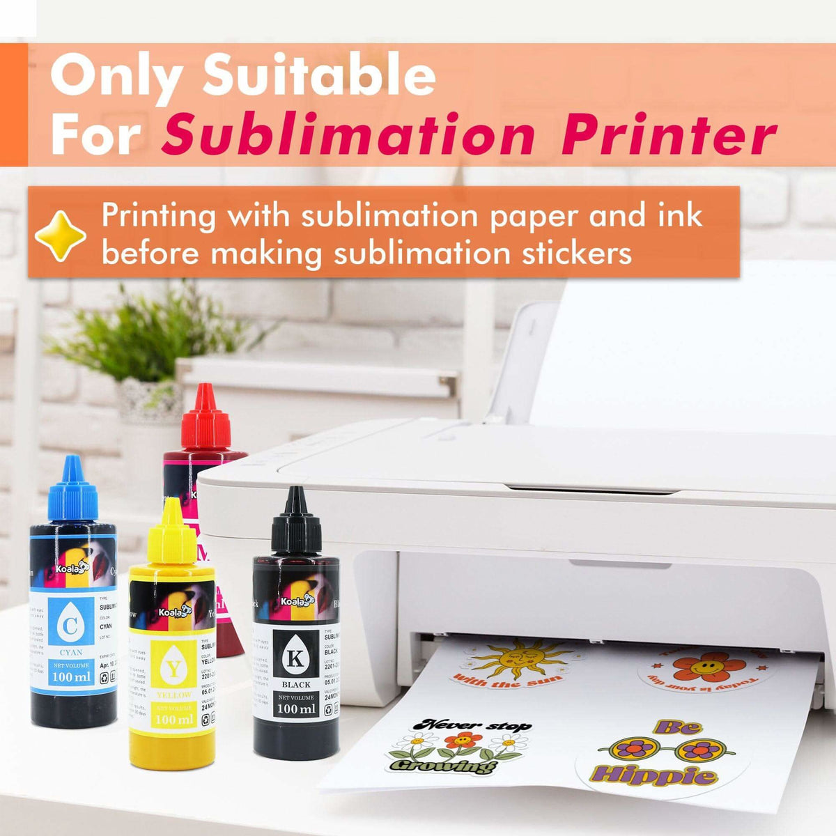 Waterproof Sublimation Sticker Paper - Matte White Sheets