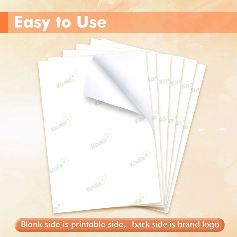 Waterproof Sublimation Sticker Paper - Matte White Sheets