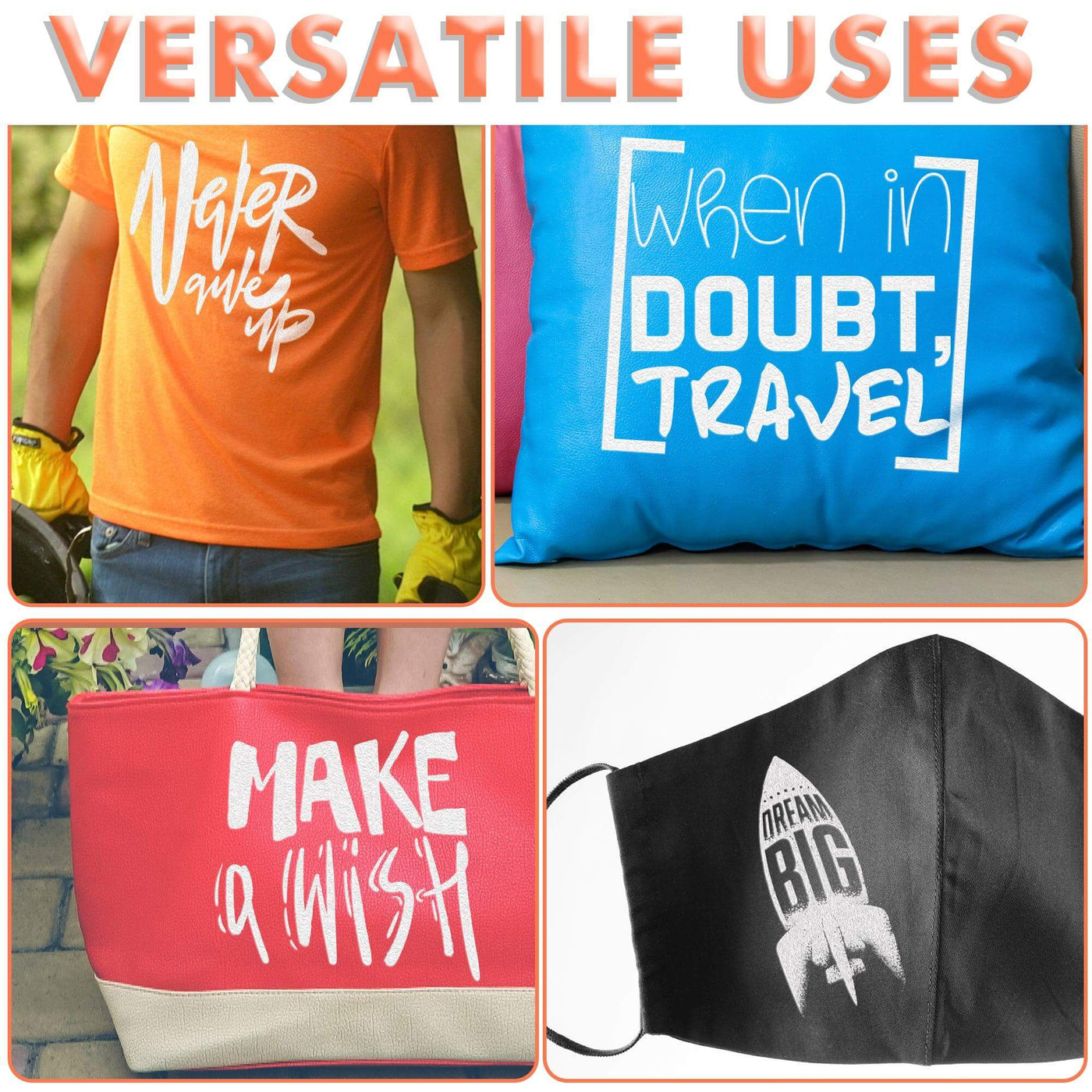 A-SUB 3D Puff Vinyl Heat Transfer - White Puff Vinyl Roll 10''x 8FT