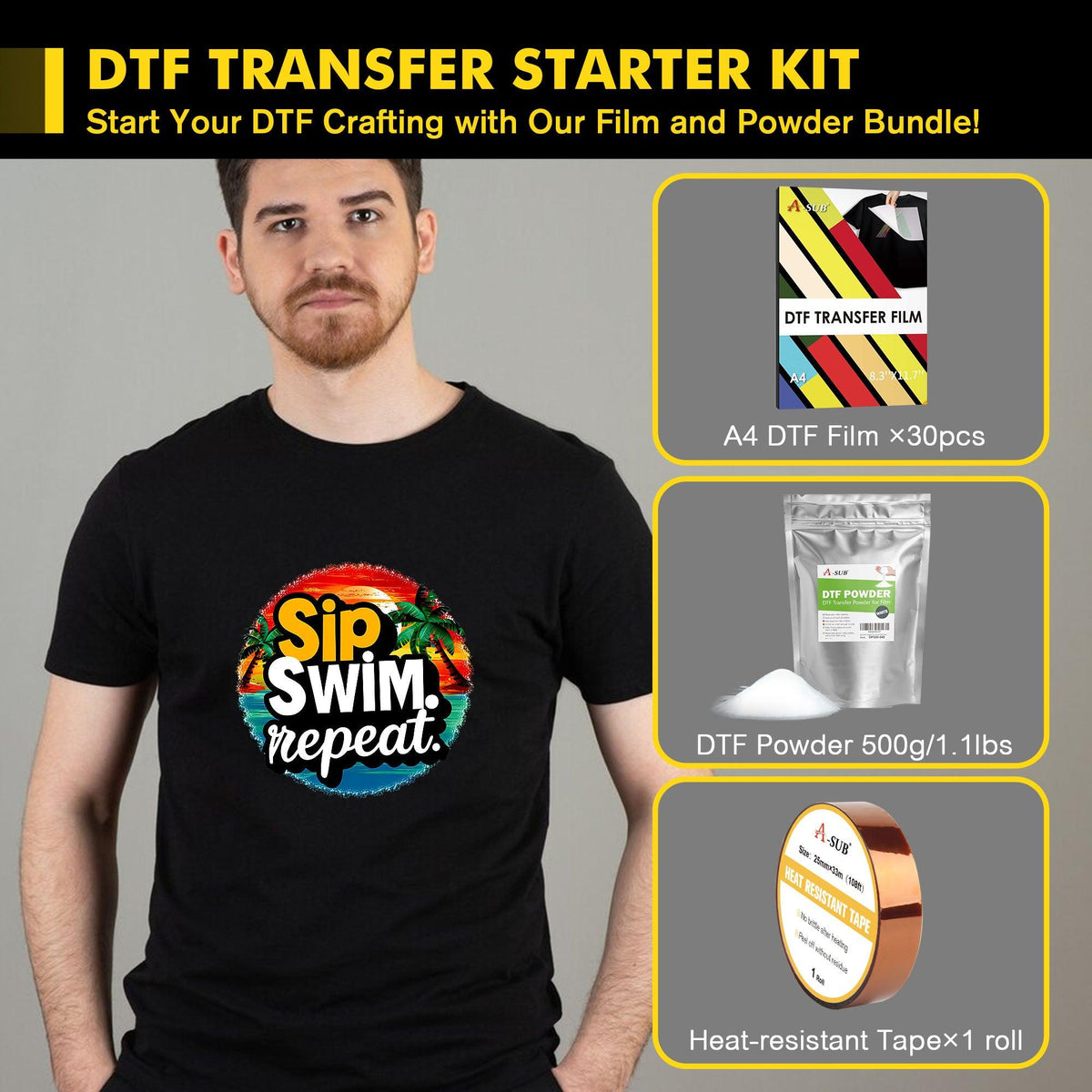 A-SUB DTF Kit for Beginners All in one