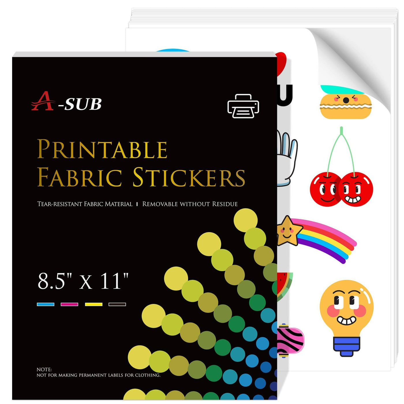 Create Vibrant Custom Stickers with A-SUB Sticker Paper