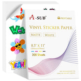 Create Vibrant Custom Stickers with A-SUB Sticker Paper