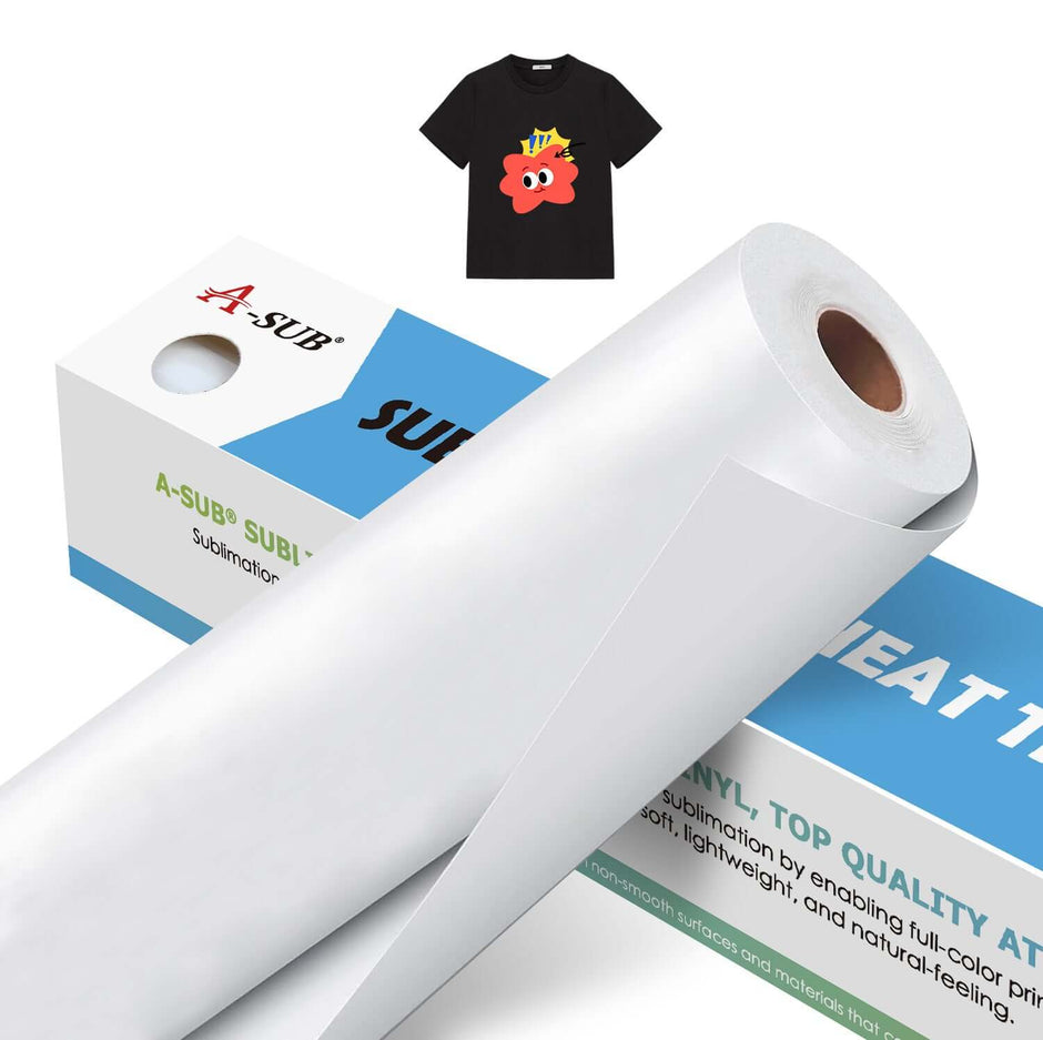 A-SUB White Sublimation Vinyl for Light&Dark Cotton Shirts