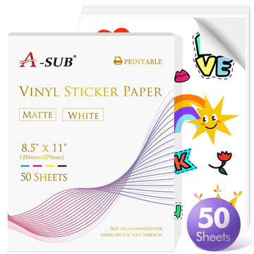 Create Vibrant Custom Stickers with A-SUB Sticker Paper
