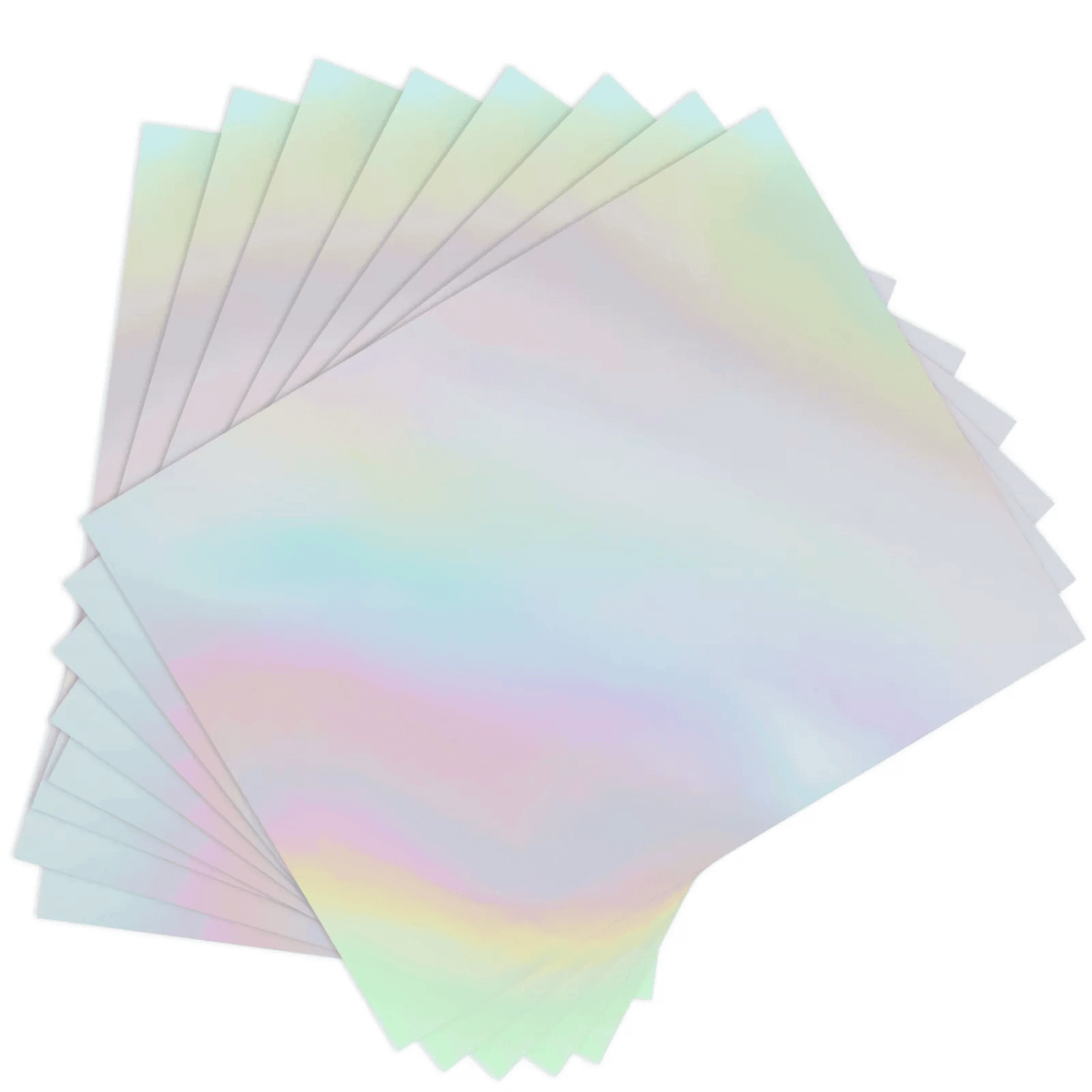 Clear Rainbow Holographic Sticker Paper - 8.5x11" for Inkjet & Laser