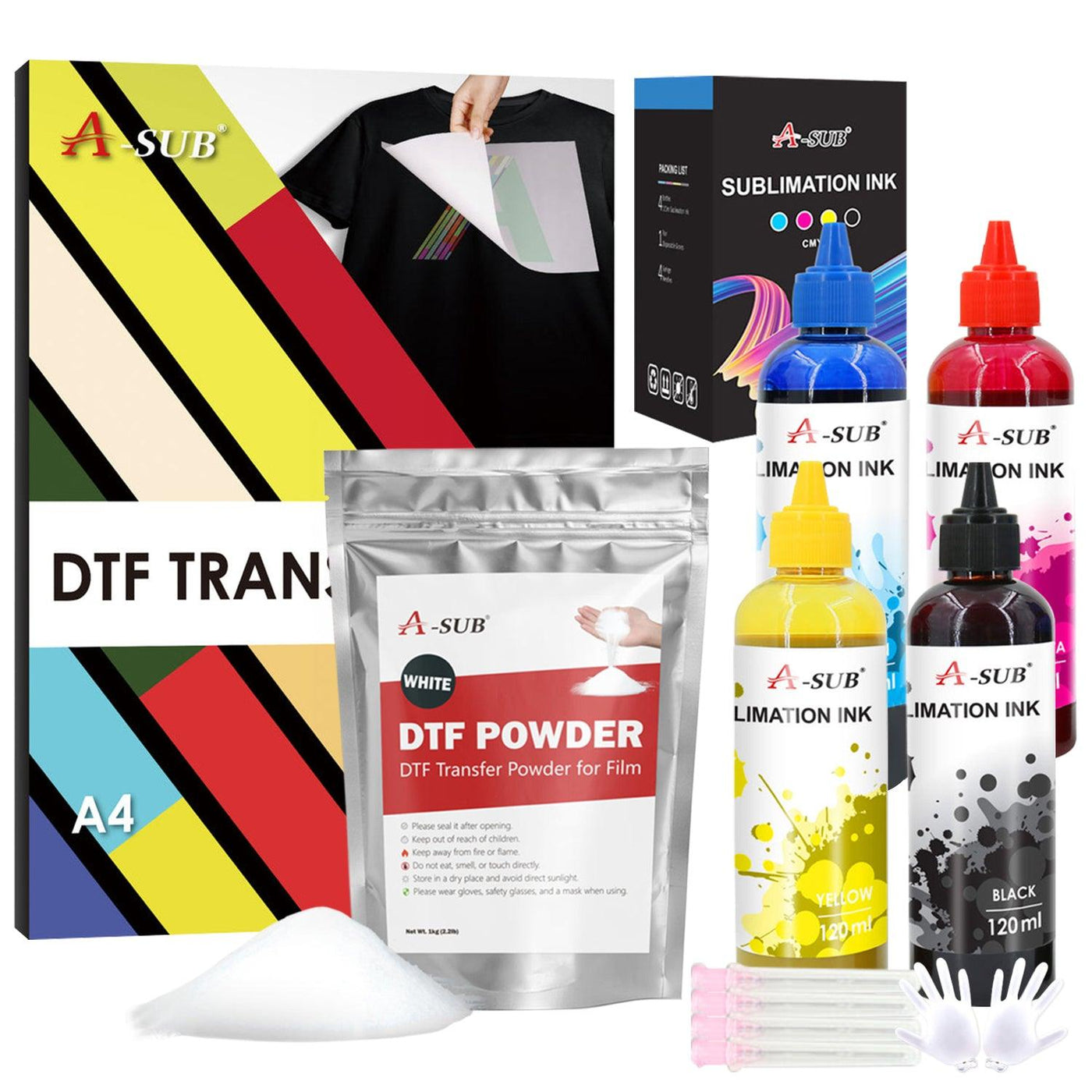 A-SUB DTF Kit for Beginners - All-in-One Printing Solution