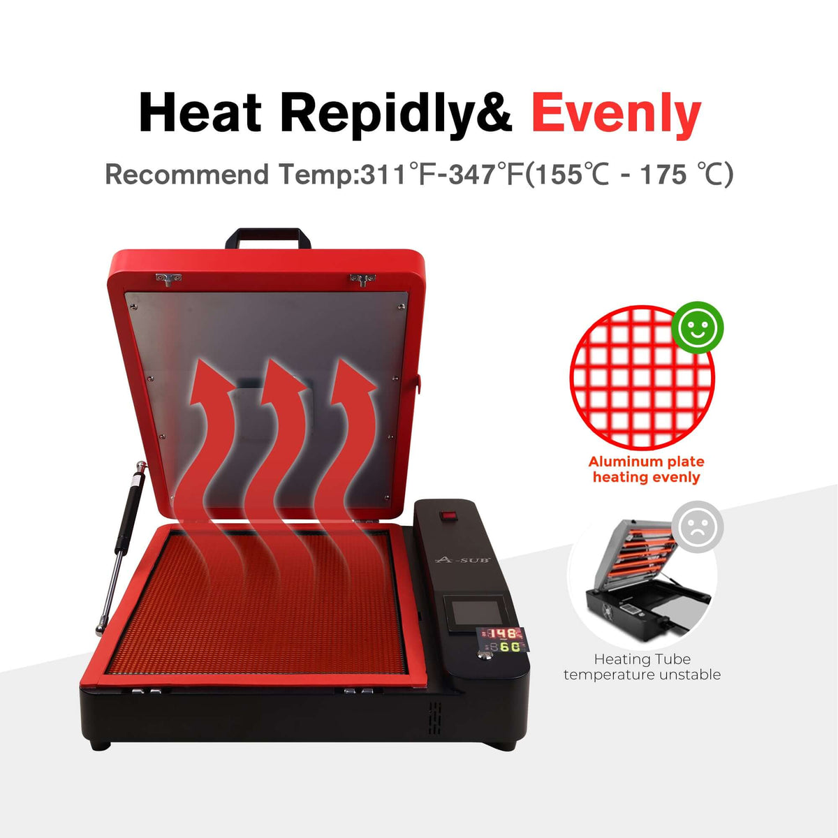 DTF Powder Curing Oven A280-Red Upgrade | A3/A4 Size