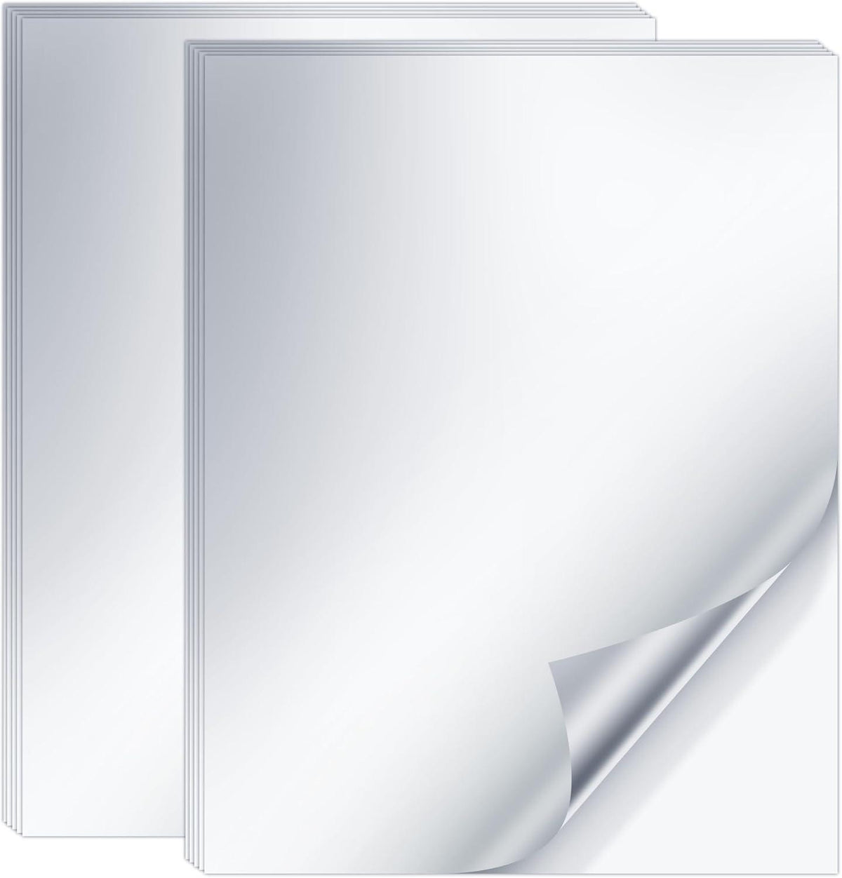 Matte Silver Vinyl Sticker Paper for Inkjet - 8.5x11", 20 Sheets