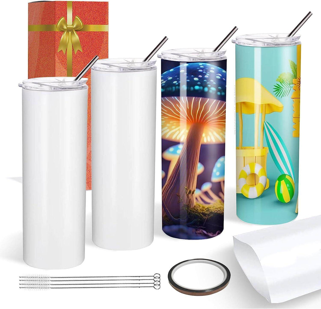 A-SUB 20 OZ Sublimation Tumbler Gift Set – Straw & Lid Included