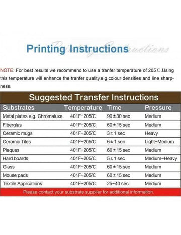 A-SUB 8.5" x 11"Sublimation Paper 125gsm, 110 Sheets