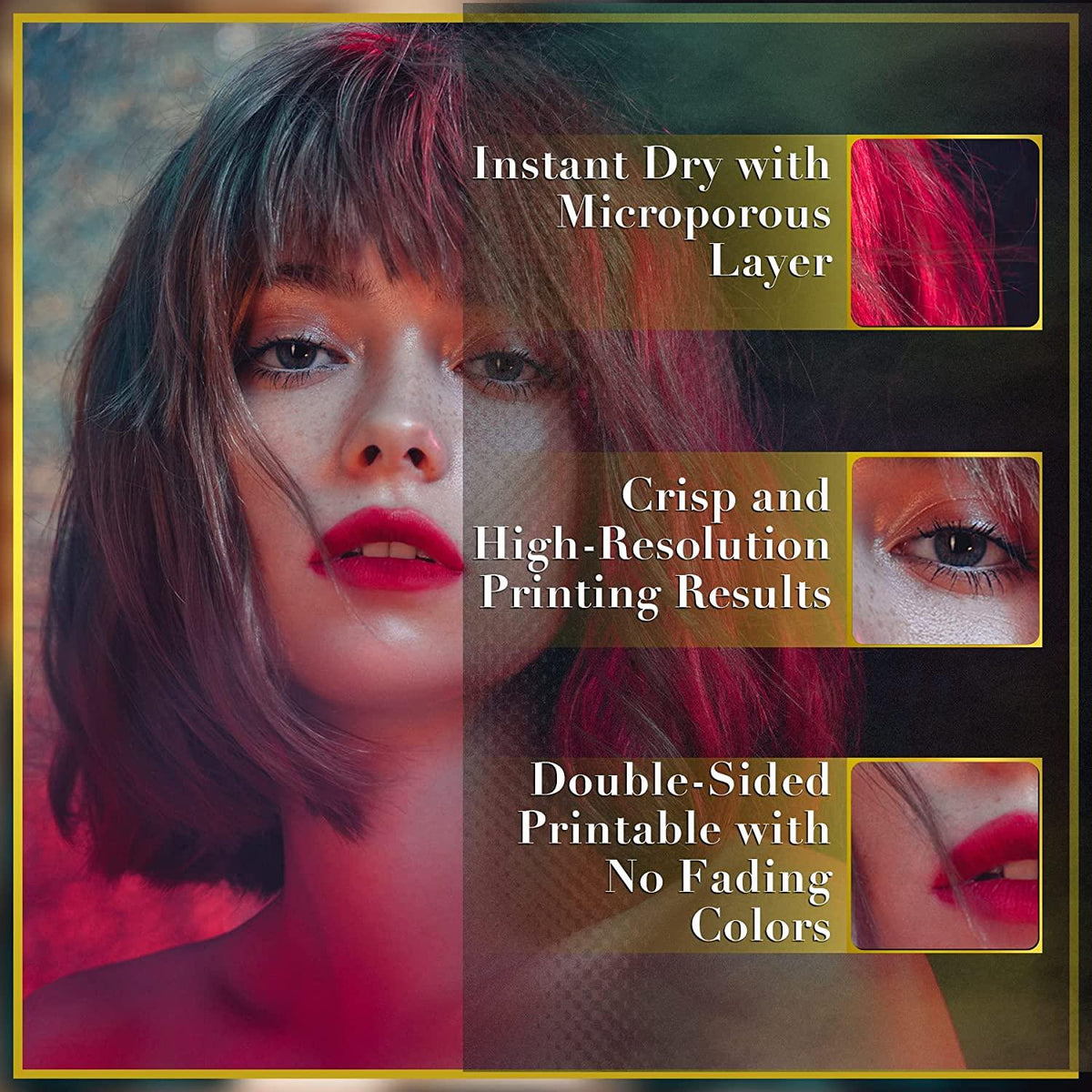 A-SUB 8.5"x11""Luster 74lb Premium Double Sided Photo Paper